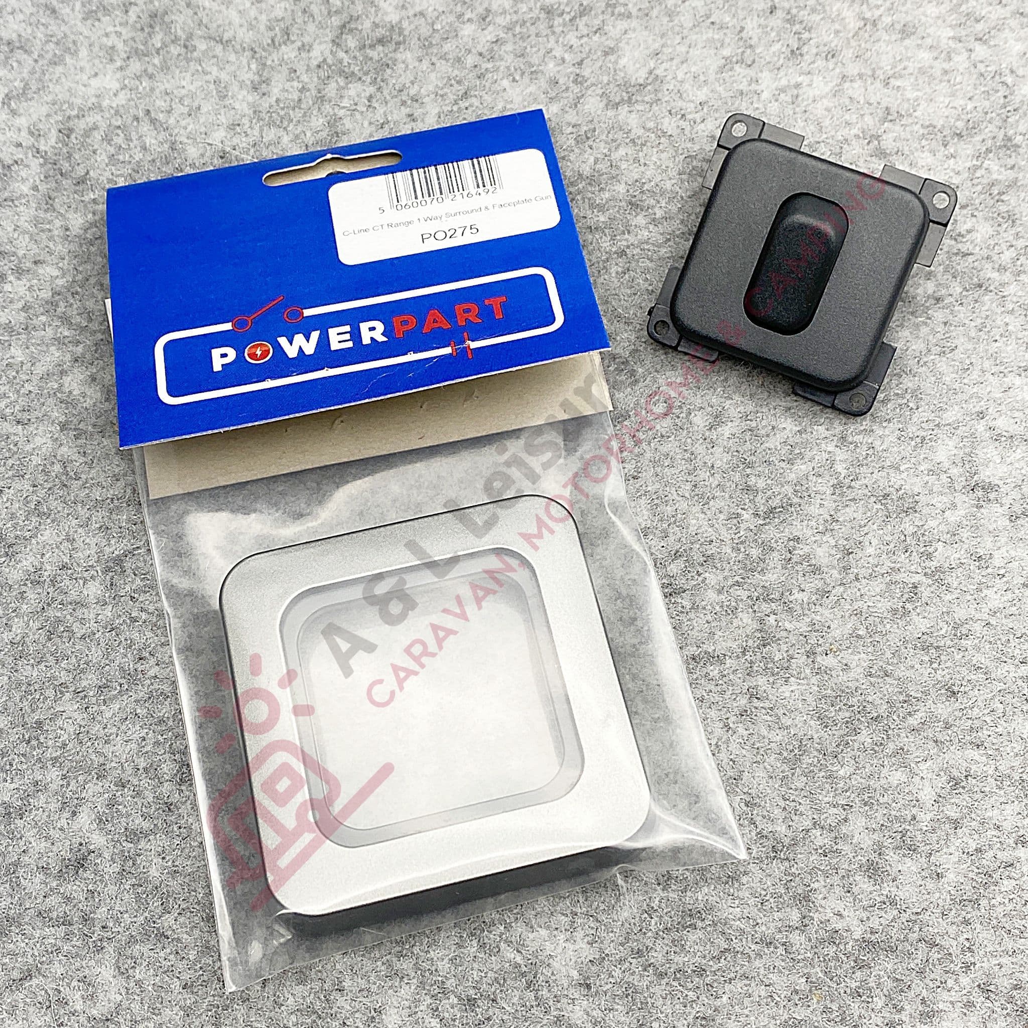 CBE C-Line 1-Way 1-Gang 12 - 250v Switch & Faceplate Gun Metal Grey ...